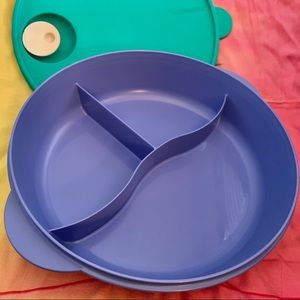 Tupperware | Kitchen | Tupperware Crystalwave Divided Microwave Dish ...